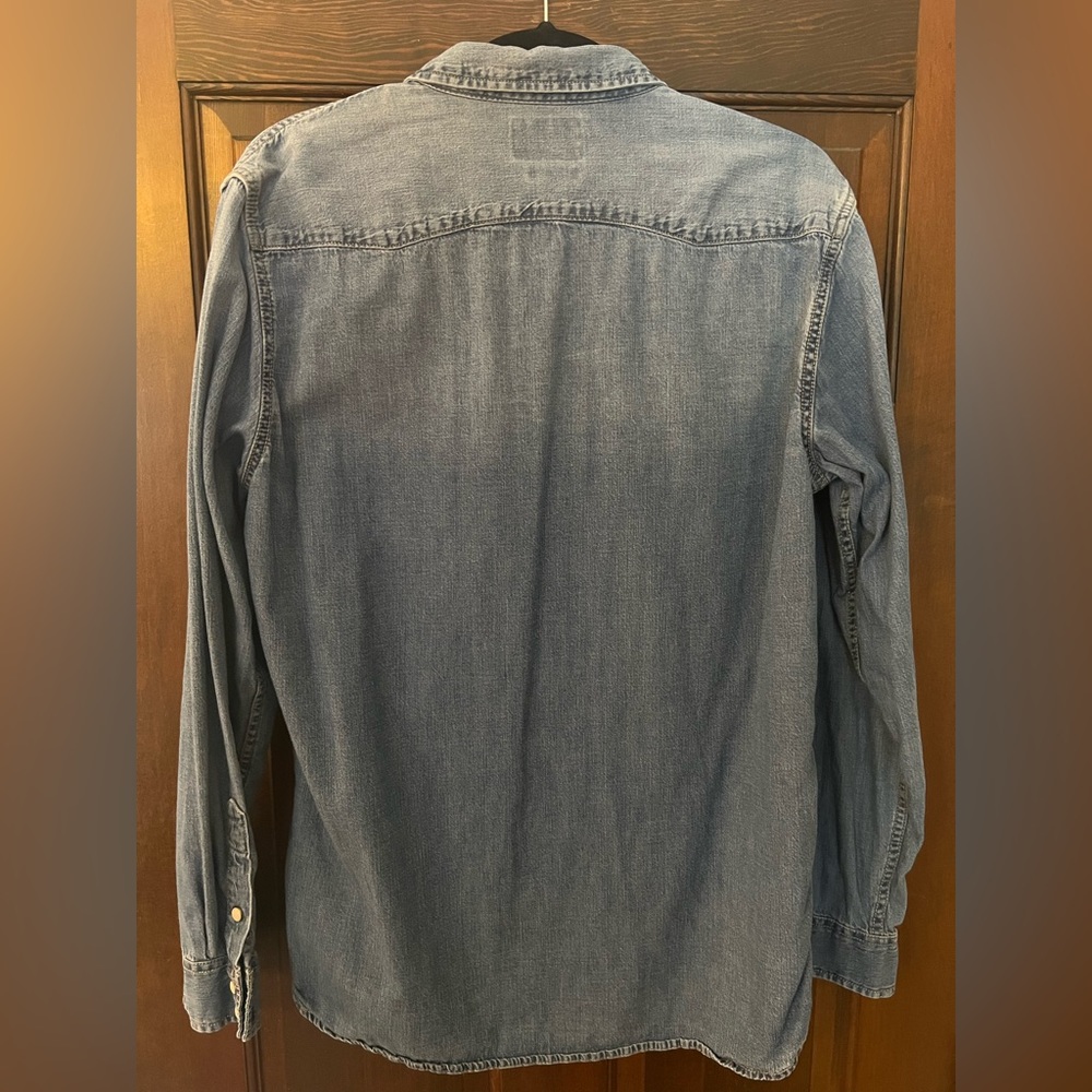 Zara Man Denim Collection Slim Fit Western Shirt - Gem